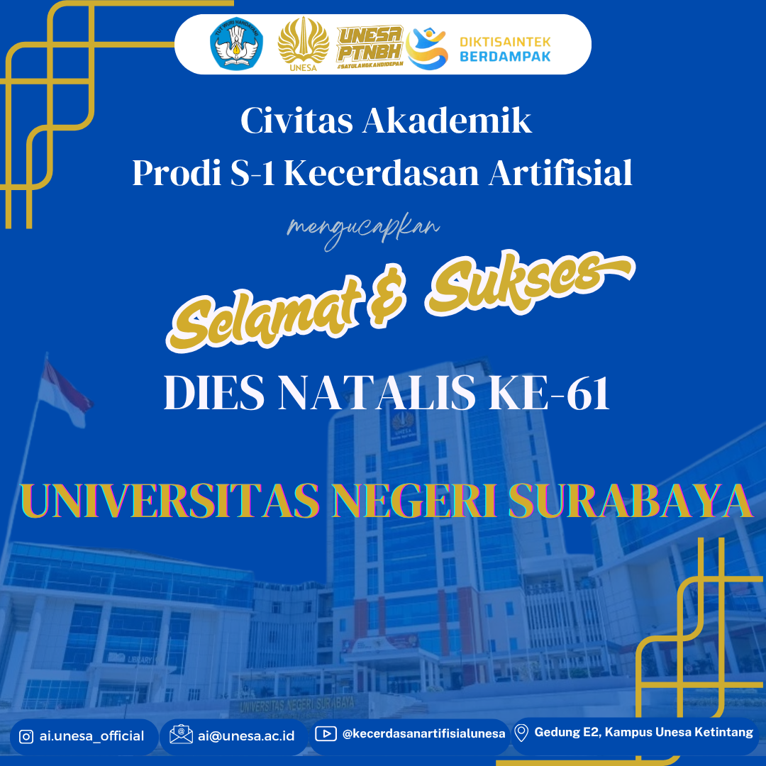 Selamat dan Sukses Dies Natalis UNESA ke-61