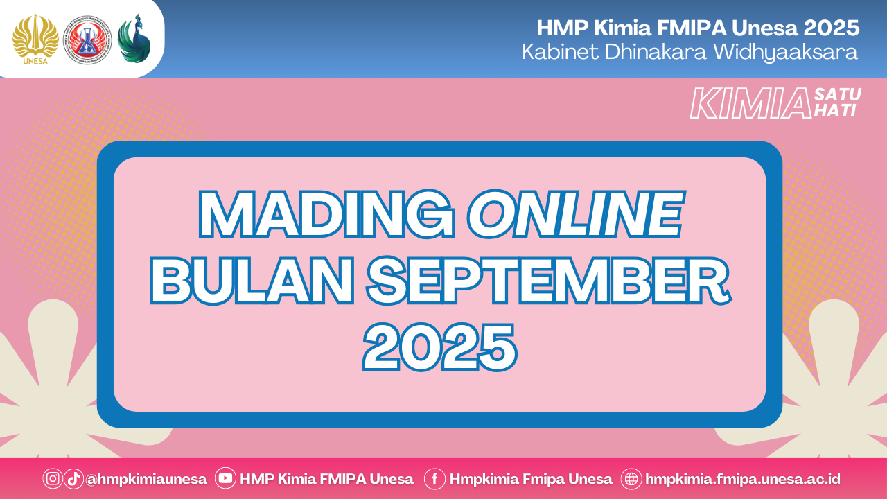 Mading Online Bulan September: Mengenal Lebih Dekat Dengan Dunia Farmasi
