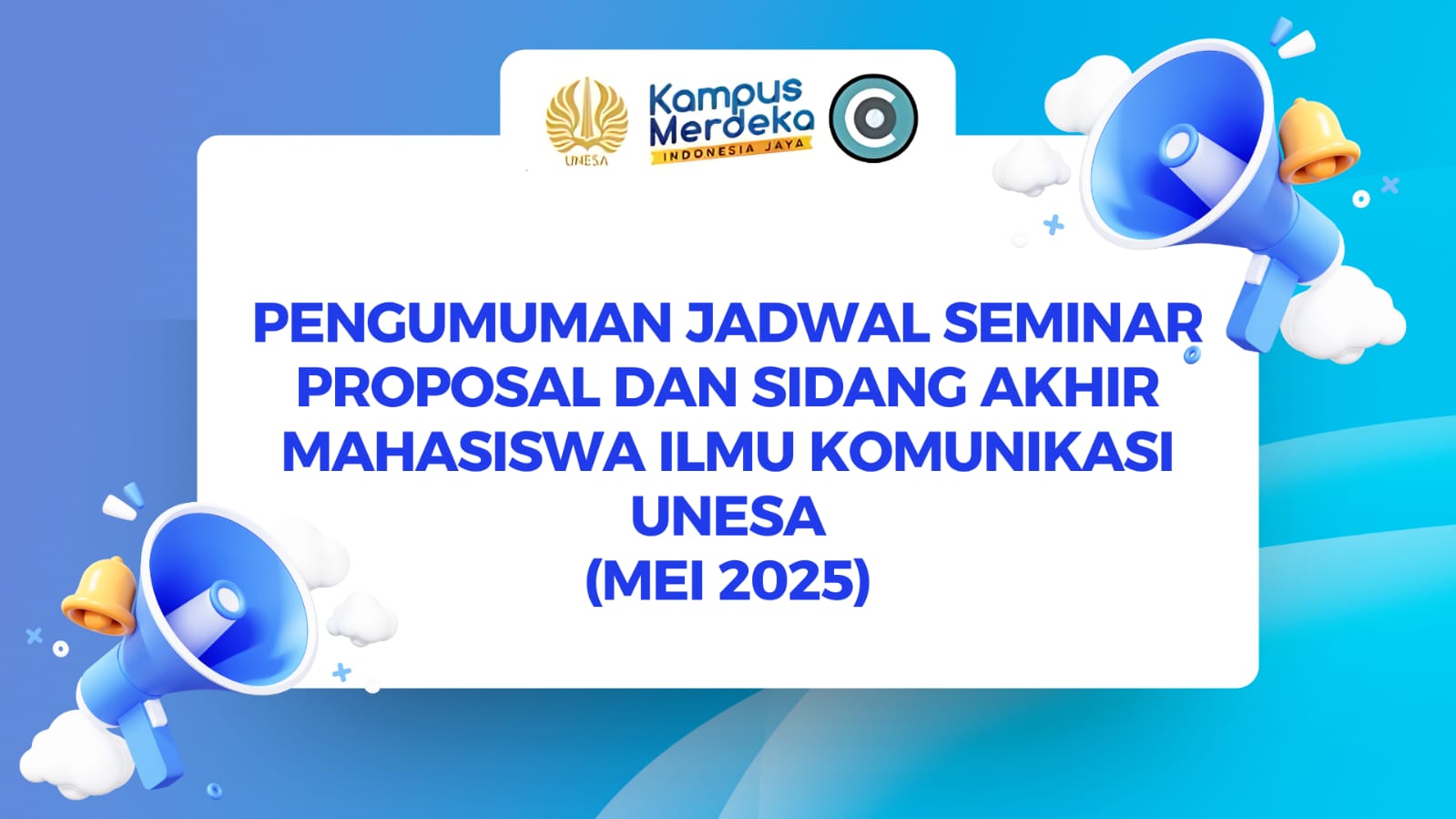 Pengumuman Jadwal Seminar Proposal dan Sidang Akhir Mahasiswa Ilmu ...
