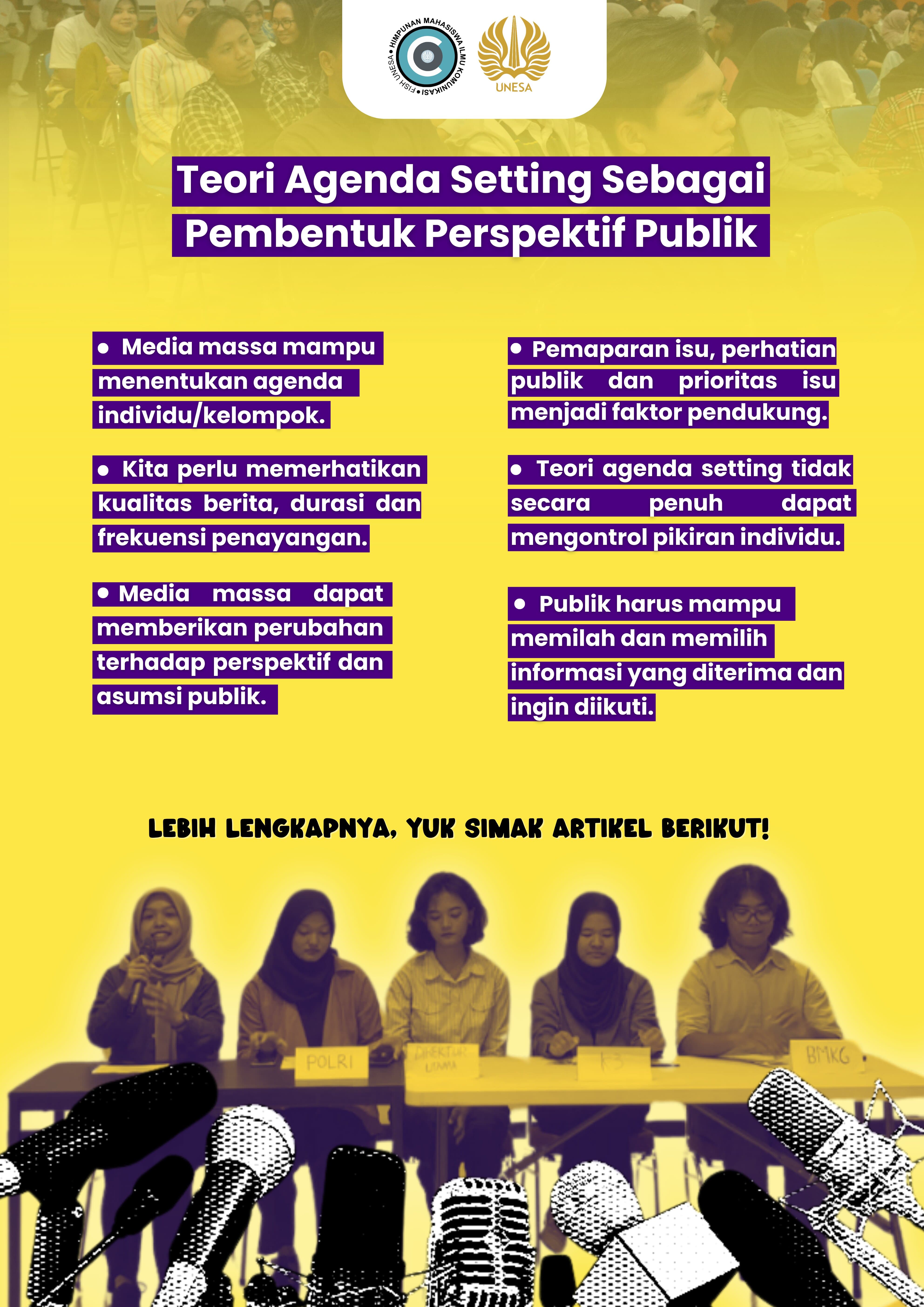 Teori Agenda Setting Sebagai Pembentuk Perspektif Publik