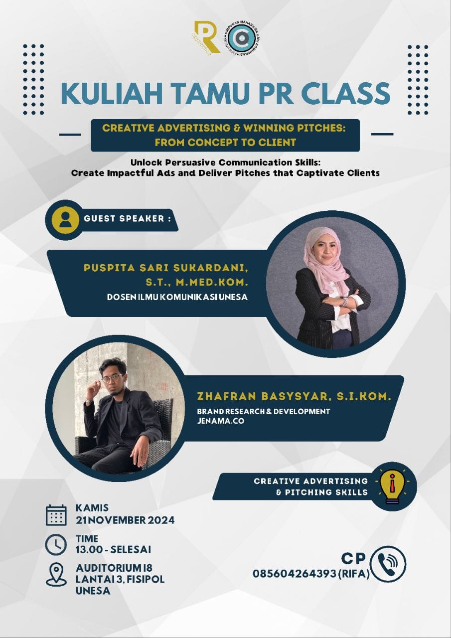 LSO PR Apprentice Gelar Kuliah Tamu Bertema Creative Advertising ...