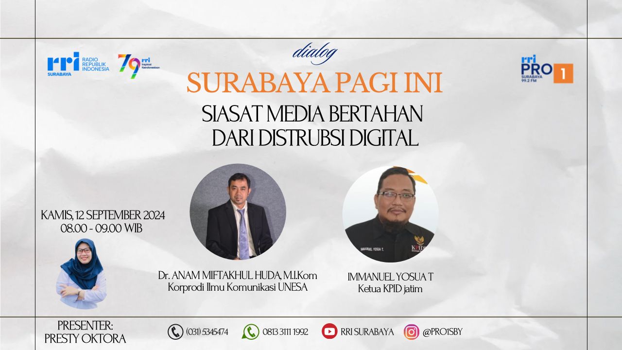 Anam Miftakhul Huda, Koordinator Prodi Ilmu Komunikasi UNESA Ungkap ...