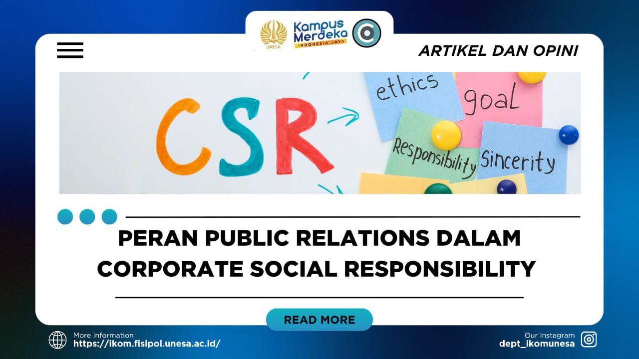 Peran PR dalam Corporate Social Responsibility (CSR): Membangun Citra ...