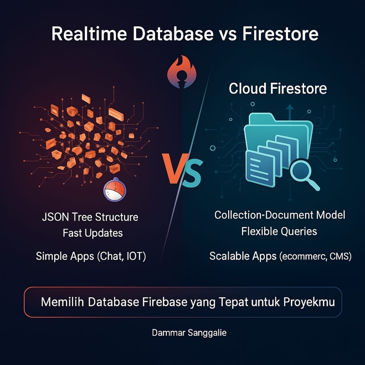 Realtime Database vs Cloud Firestore: Memilih Database Firebase yang Tepat untuk Aplikasi Modern