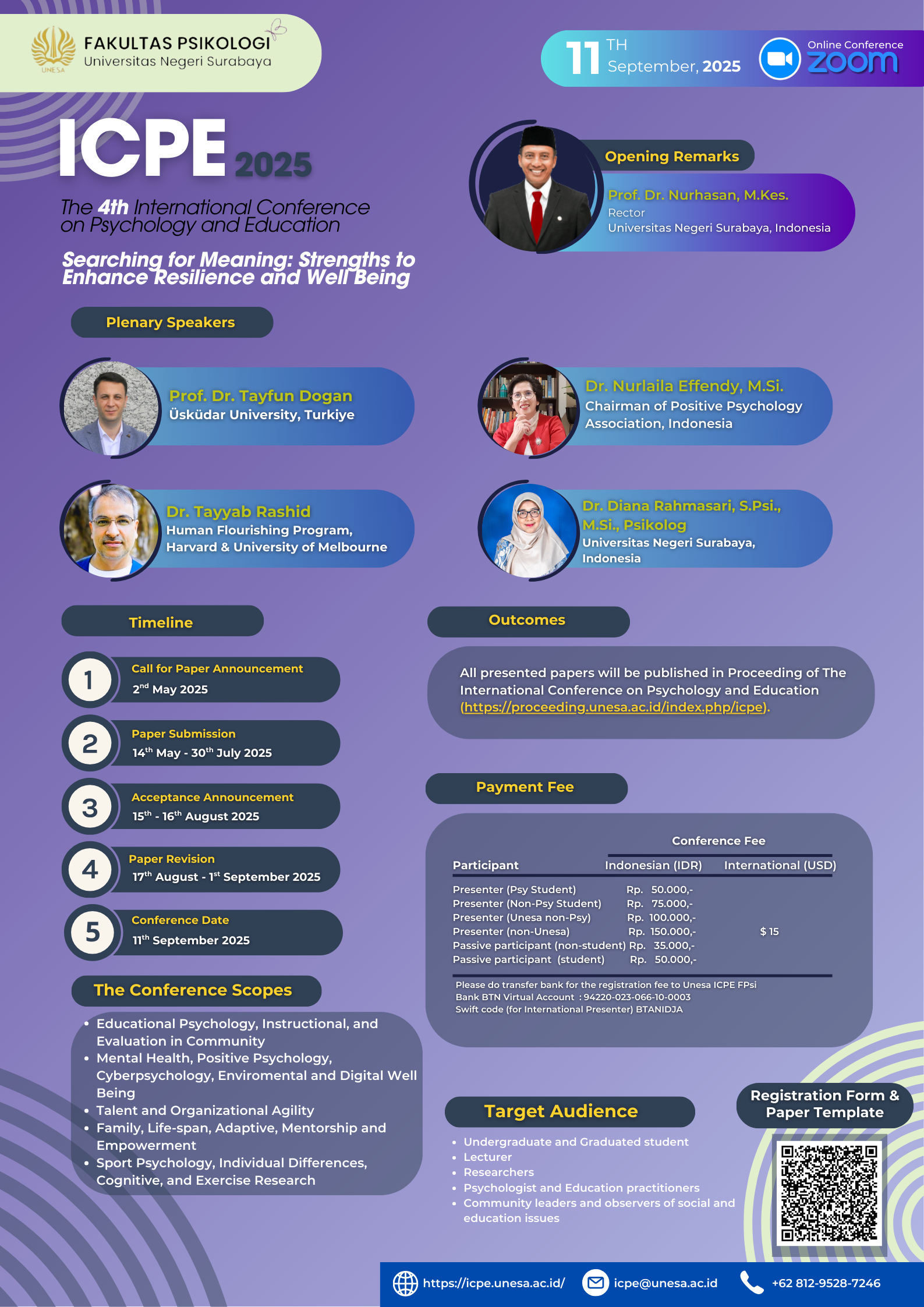 Upcoming: The 4th International Conference on Psychology and Education – September 11, 2025