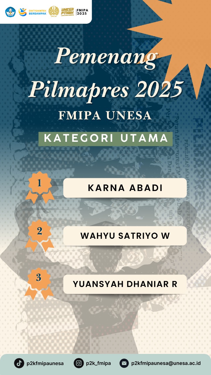 Pilmapres Fisika FMIPA UNESA 2025