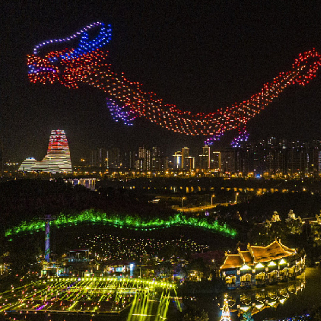 Drone Gantikan Kembang Api di Perayaan Tahun Baru 2026 di China dan ...