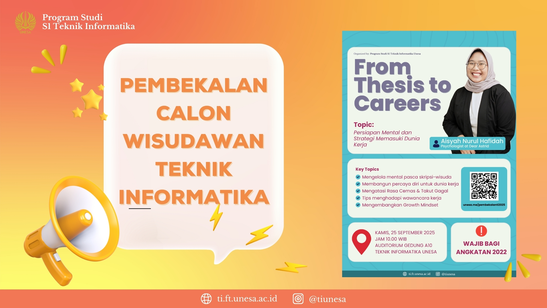 Pembekalan Calon Wisudawan Teknik Informatika Teknik Informatika
