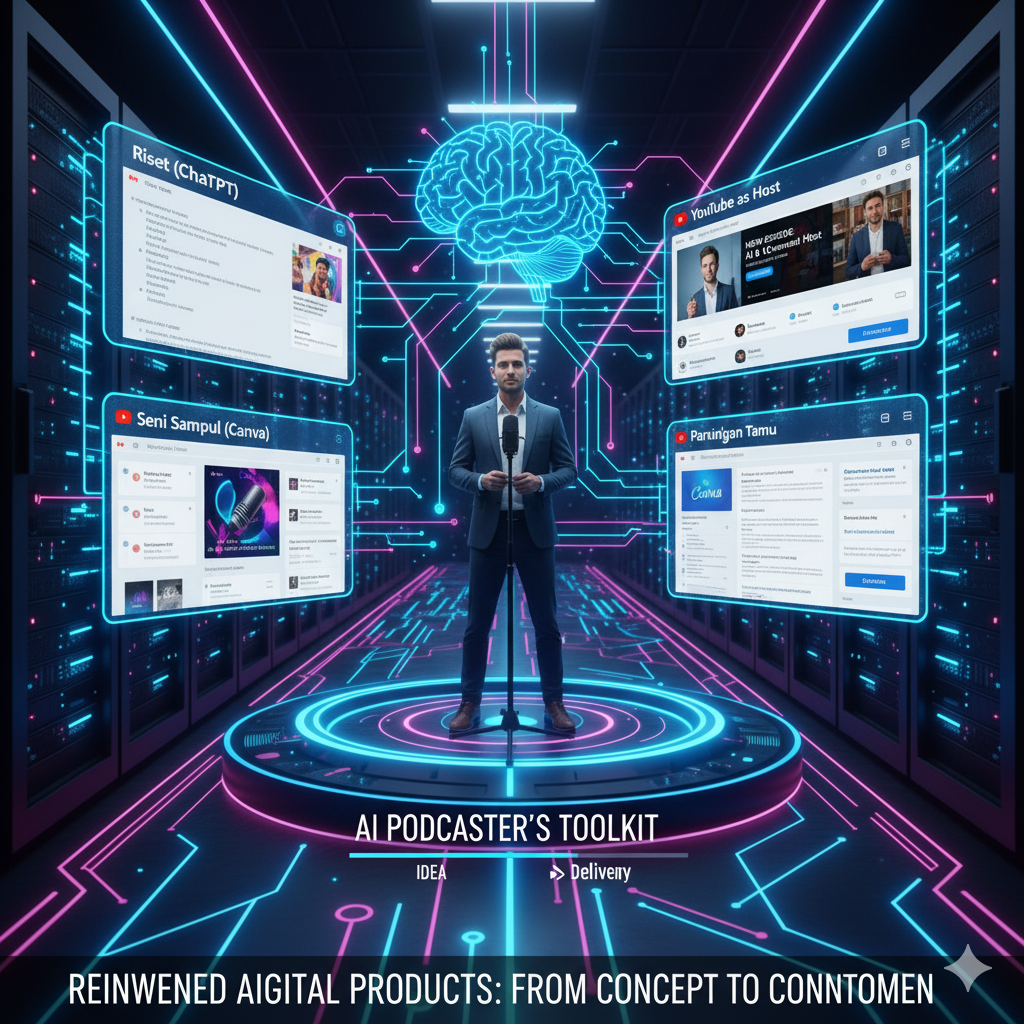 AI untuk Podcaster: Riset (ChatGPT), Seni Sampul (Canva), Publikasi ...